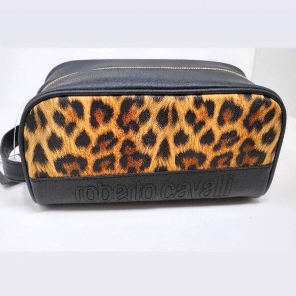 Roberto Cavalli | Bags | Roberto Cavalli Leopard Print Travel Bag ...